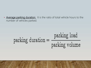 Parking study | PPTX