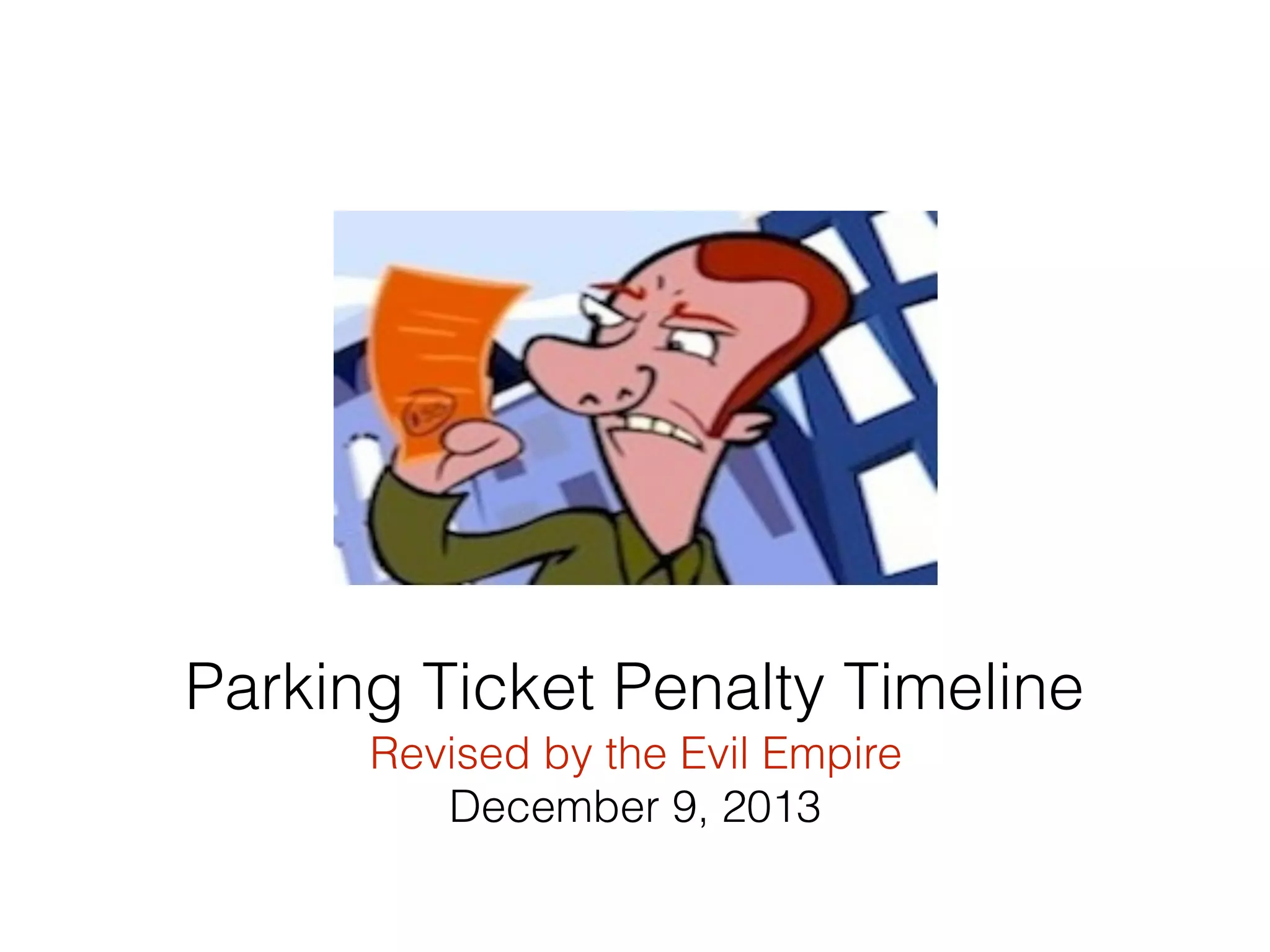 Parking ticket Penalty Timeline | PDF