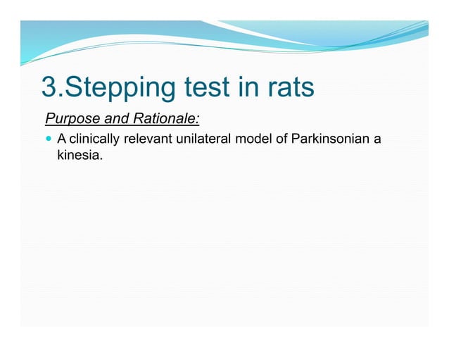 screening model of Parkinson's disease | PDF