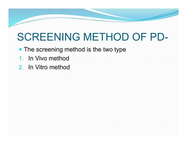 screening model of Parkinson's disease | PDF