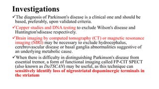 Pharmacotherapy of Parkinson's Disease | PPTX