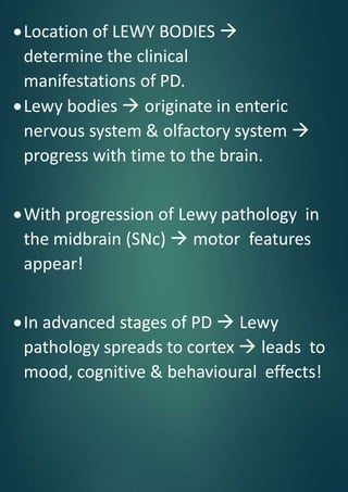 Parkinson Disease Pathophysiology #Dr. Vishnu! | PPTX