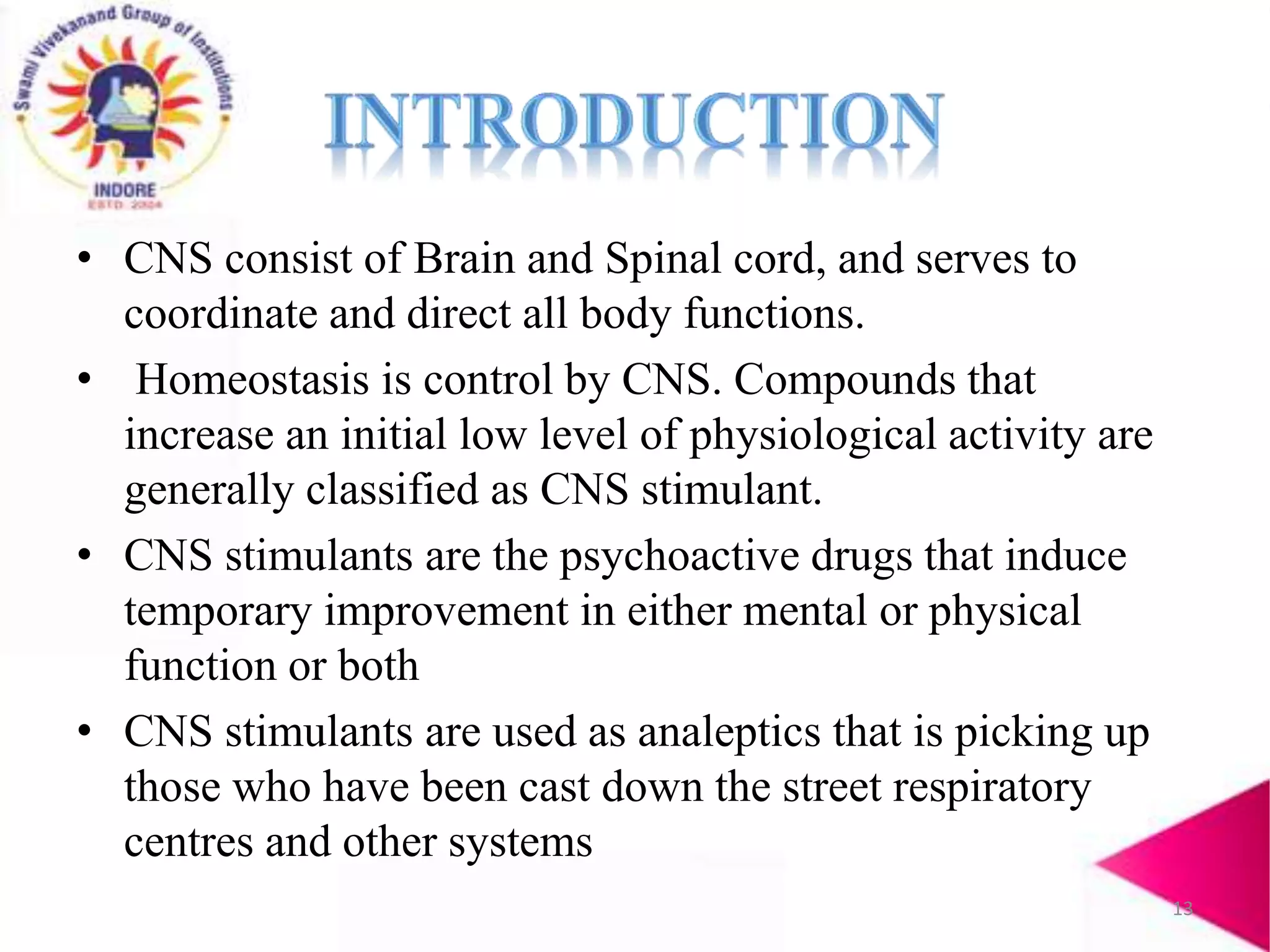 Drug used in Parkinson,Alzheimer and CNS stimulants | PPTX