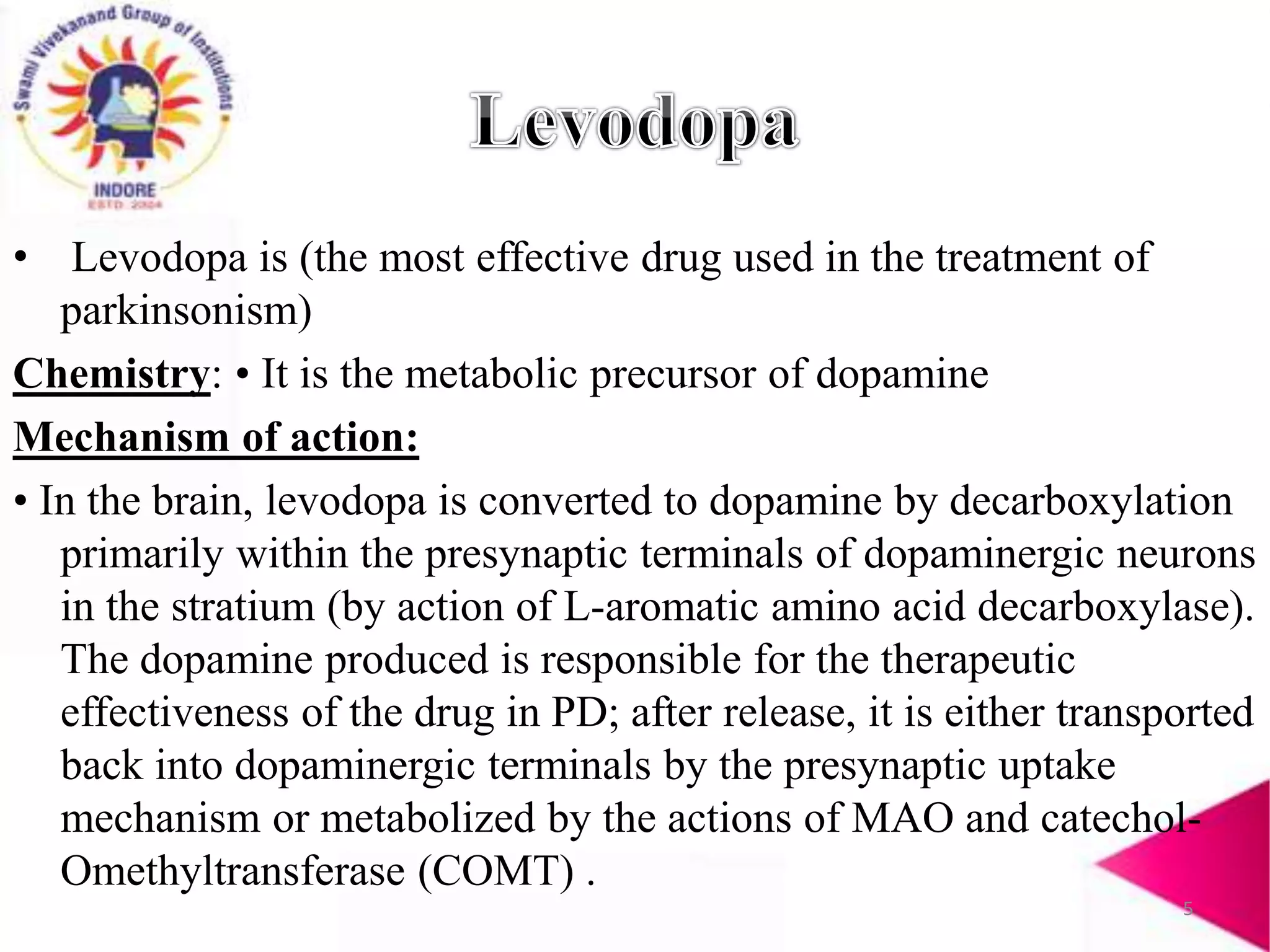 Drug used in Parkinson,Alzheimer and CNS stimulants | PPTX
