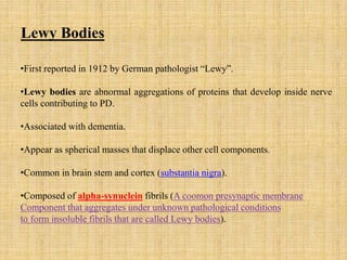 Parkinson disease Physiology. MS zoology | PPT