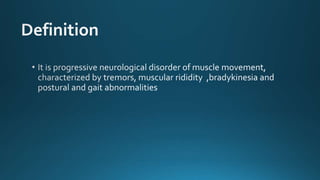 Parkinson disease | PPTX