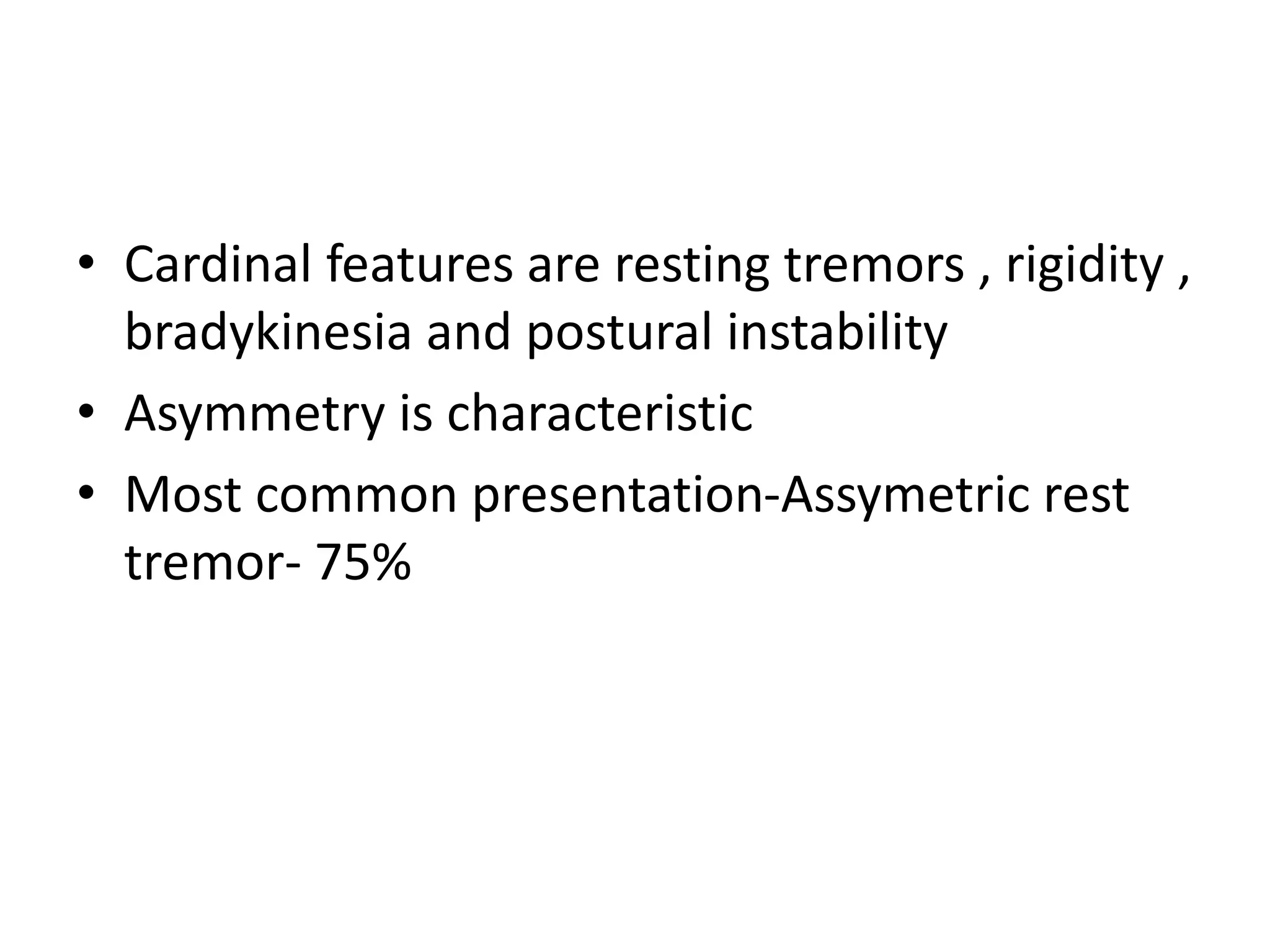 Hypokinetic Movement Disorders - Parkinson disease | PPTX