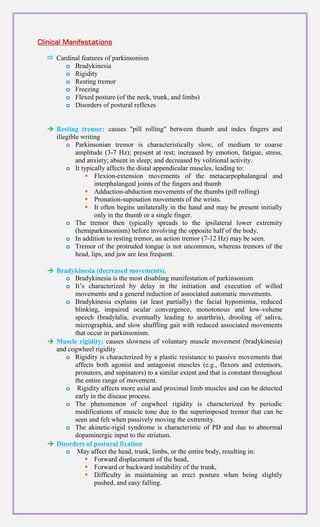 Parkinson disease final | PDF