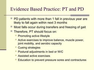 ParkinsonDisease_PD.ppt Summary Physioth | PPT