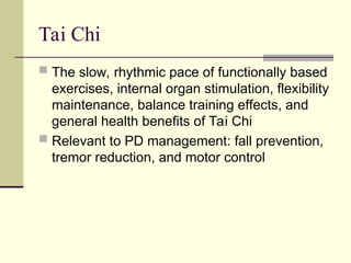 ParkinsonDisease_PD.ppt Summary Physioth | PPT