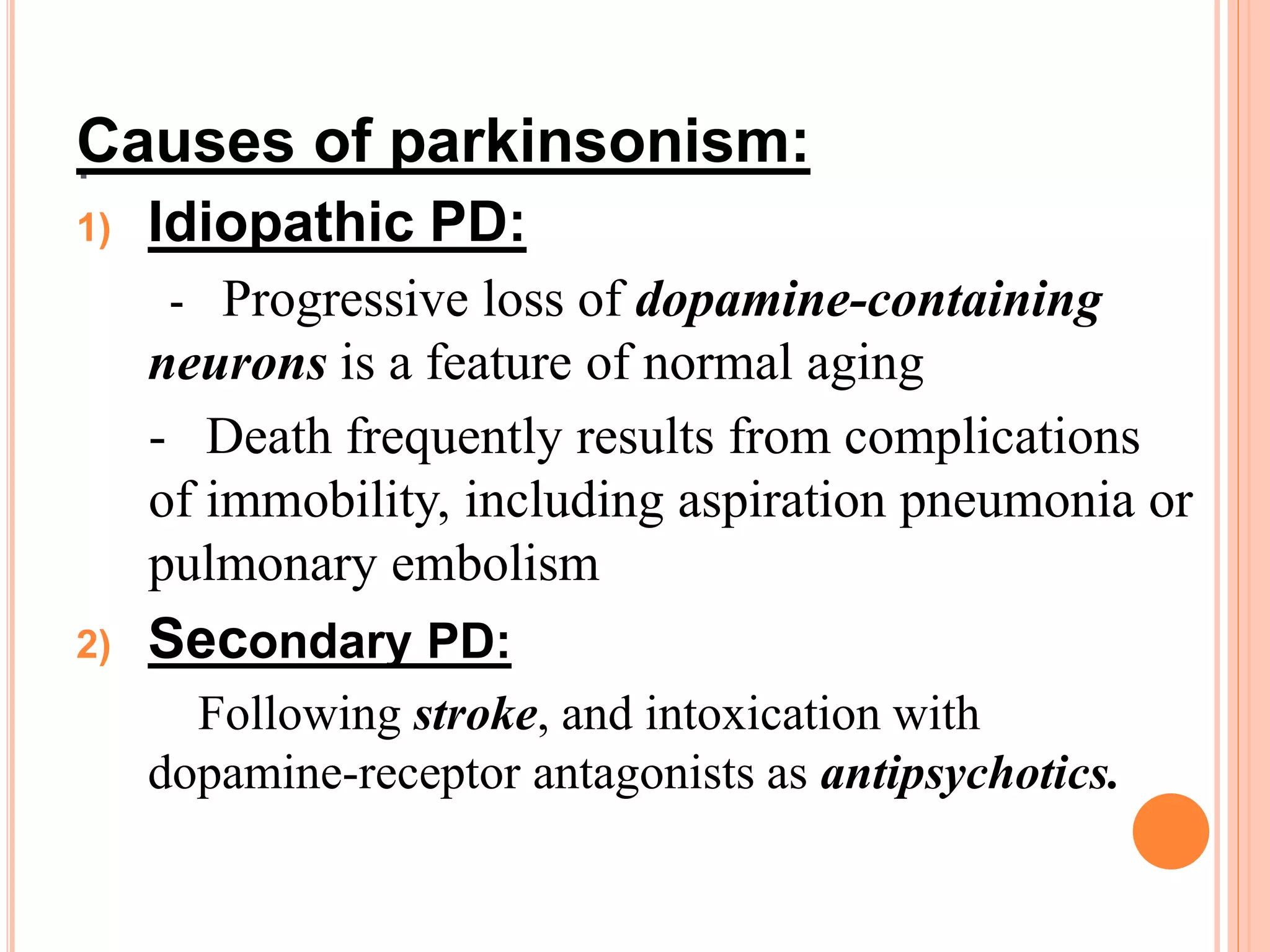 Parkinsonism and nursing care | PPT