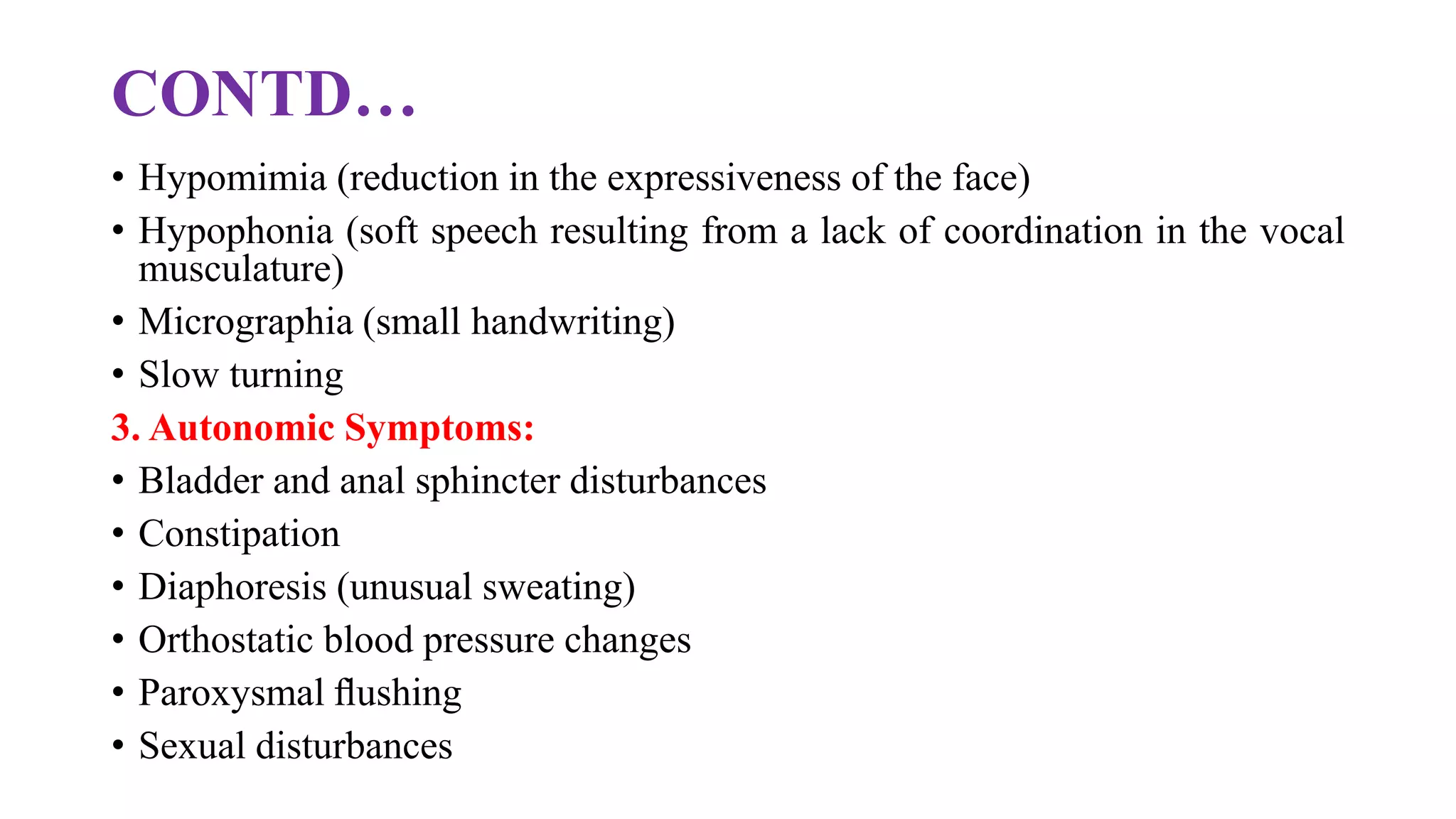 Pathophysiology of Parkinsonism and its management for Pharm.D ...