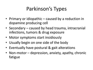 Parkinson’s disease | PPTX