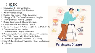 PARKINSON’S DISEASE pharmacology subject | PPTX