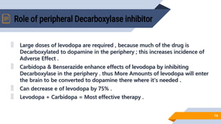 Parkinson's disease pharmacology | PDF