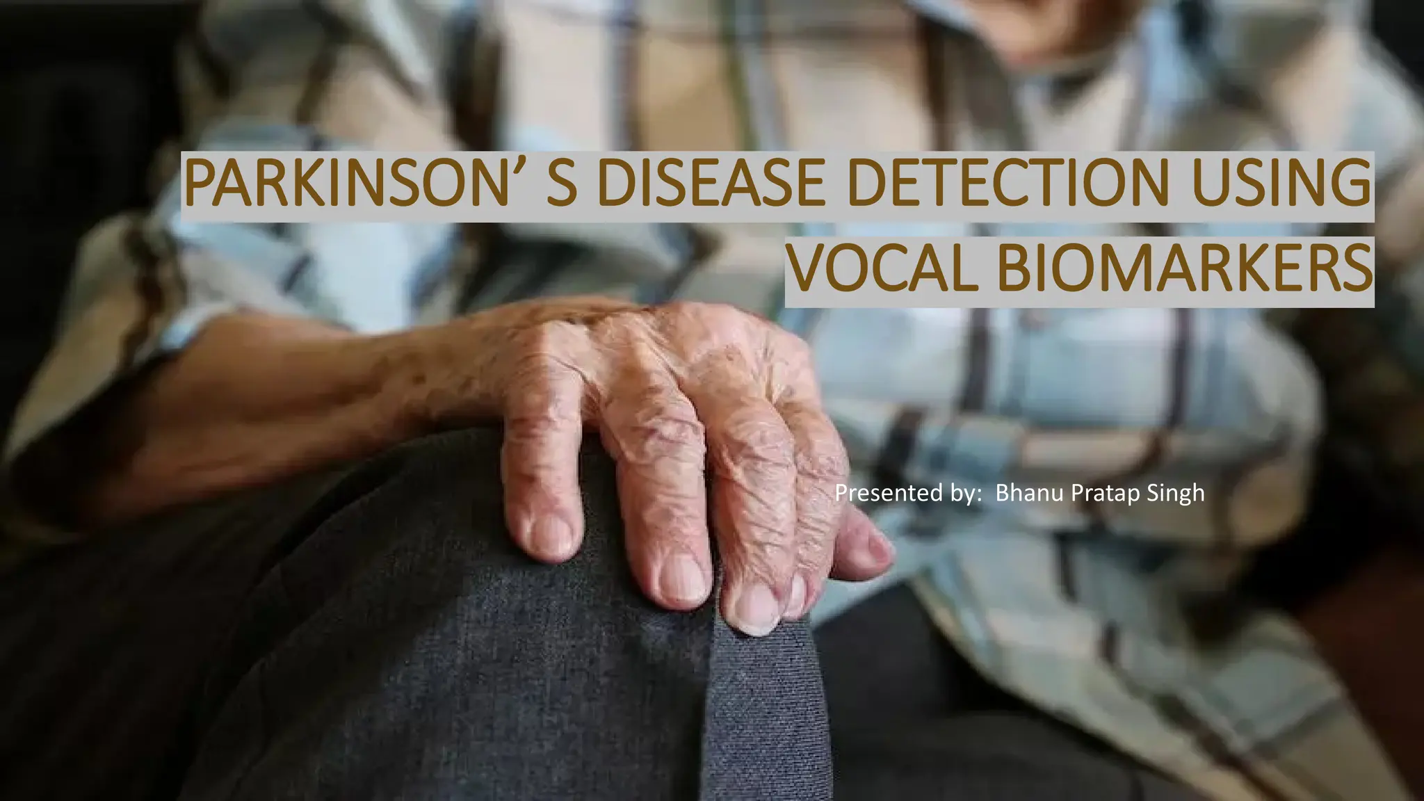 Parkinson’ s disease detection using vocal biomarkers.pptx