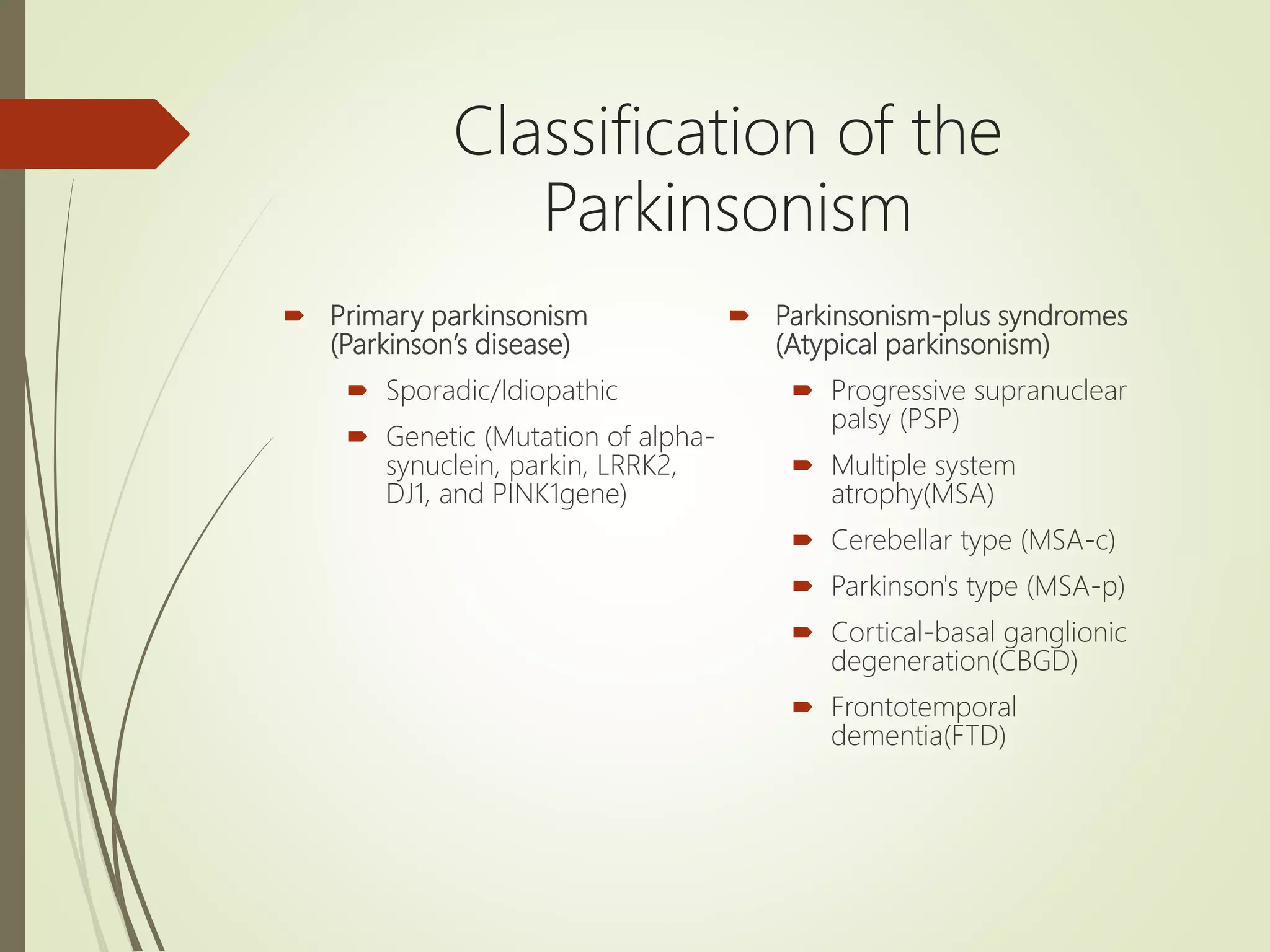 Parkinson's disease n management | PPTX