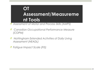 Parkinson's disease OT 537 | PPT