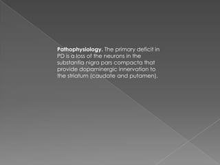 Parkinson's disease ppt | PPTX