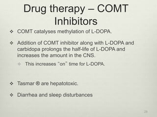 A project on PARKINSON disease-clinical management | PPT