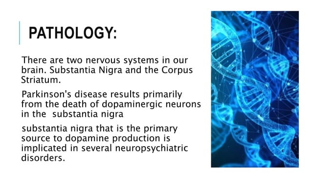 Parkinson's disease ppt SlideShare | PPTX | Brain and Nervous System ...