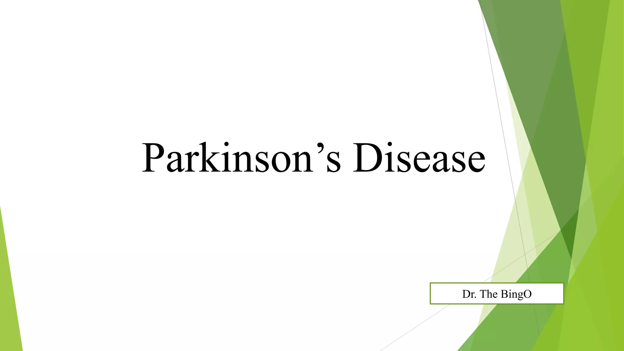 Parkinson's disease treatment | PPT