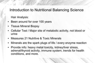 Hair Analysis and Nutritional Balancing: What We Find on Hair Tests ...