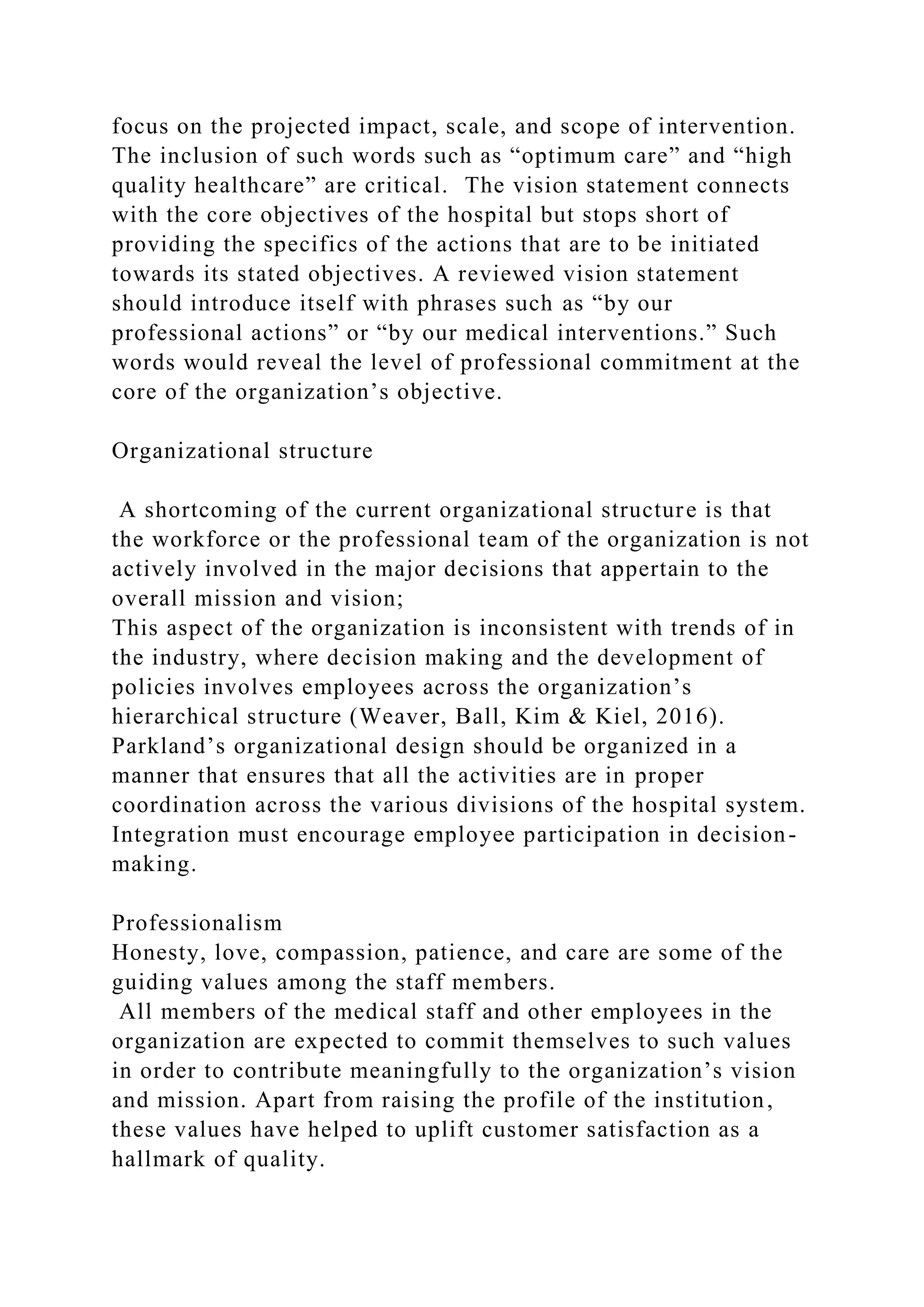 Parkland Health & Hospital System Balanced Score Card Briefing.docx