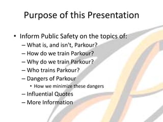 Parkour Jakarta Presentation | PPT