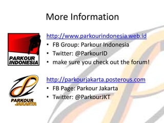 Parkour Jakarta Presentation | PPT