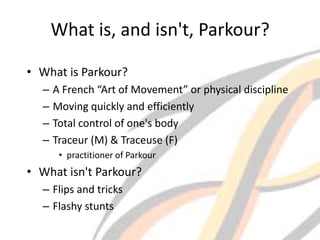 Parkour Jakarta Presentation | PPT