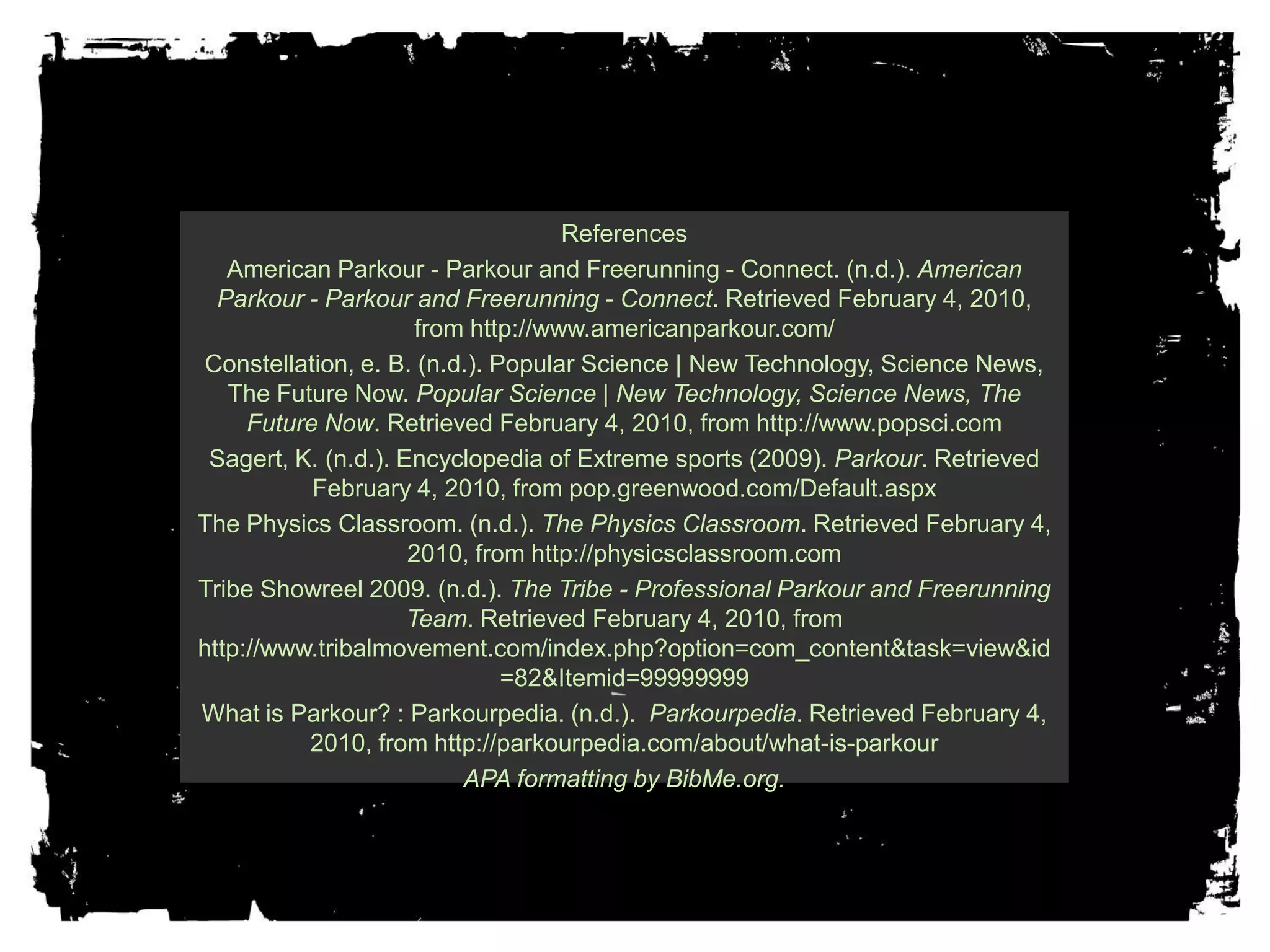 Parkour Presentation | POTX