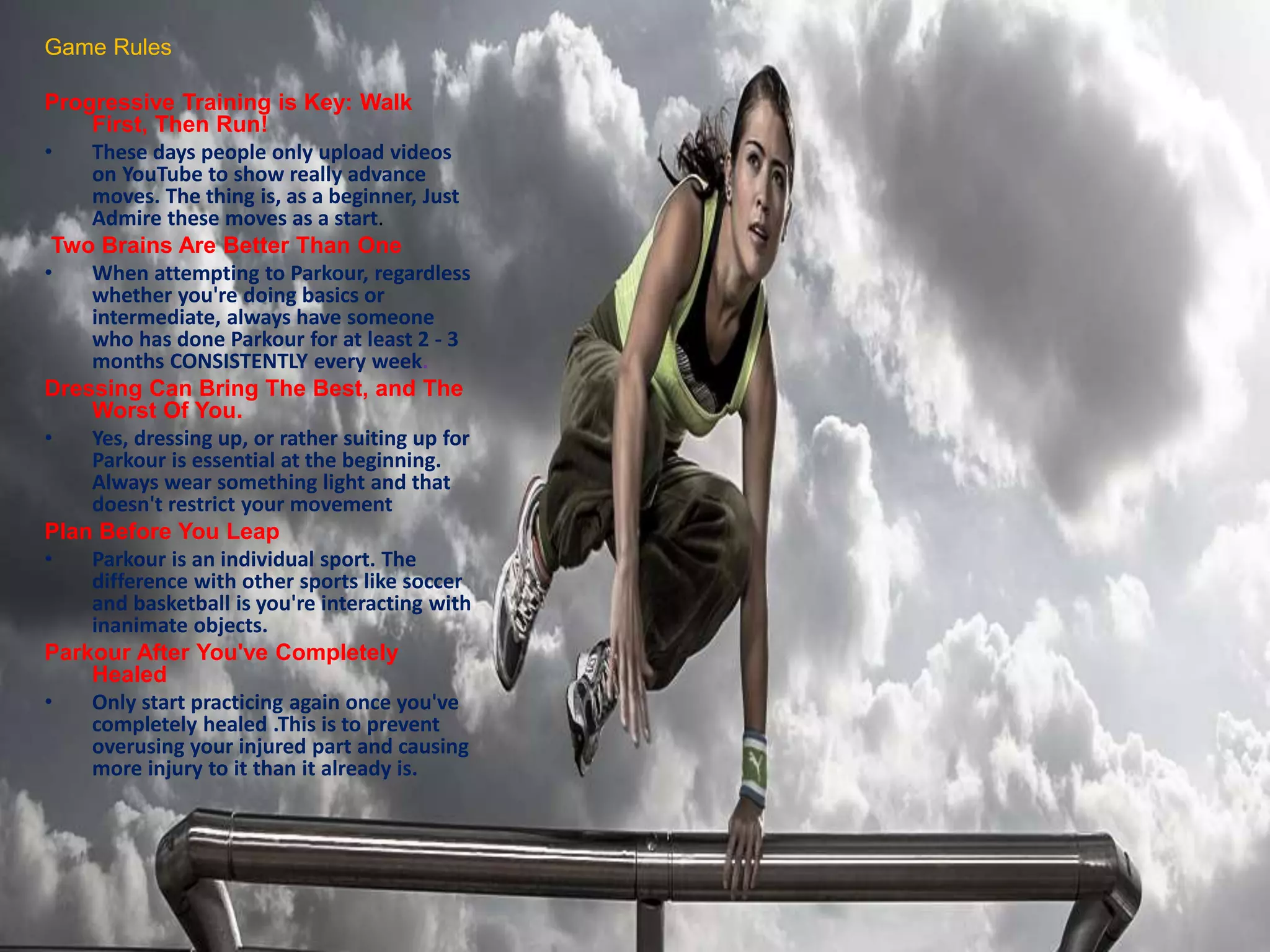 Parkour sports collection information | PPT