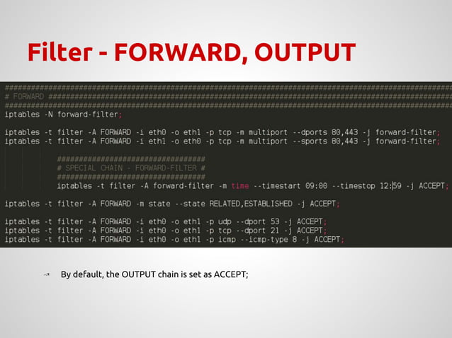 NAT and firewall presentation - how setup a nice firewall | PDF ...