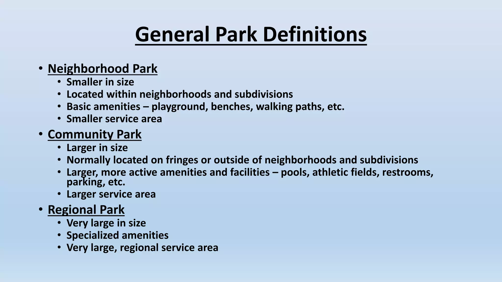 Parks and Parkland | PPTX