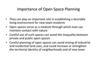 Planning Open spaces | PDF