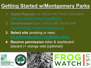 Parks breakout room from FrogWatch 102 training | PPT