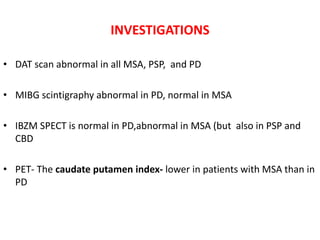 Parkinsonism syndromes with differential diagnosis | PPTX