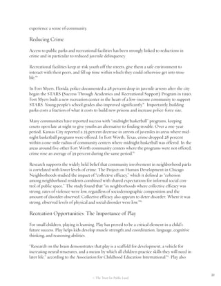 Benefits of Parks | PDF