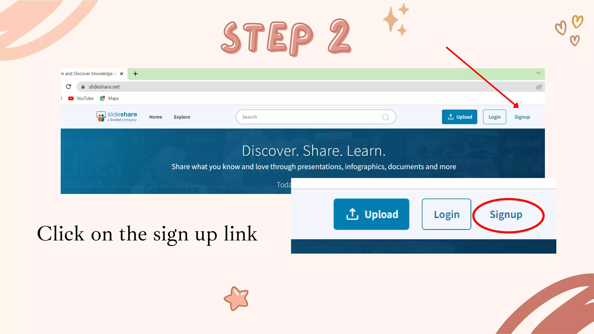 How to sign up & upload on slideshare | PDF