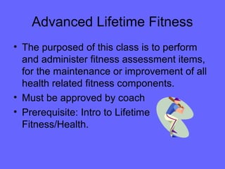 Parkview high school health and physical education course | PPT