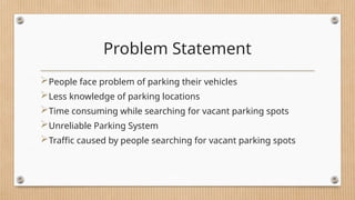ParkZone : Vehicle Parking Booking System .pptx