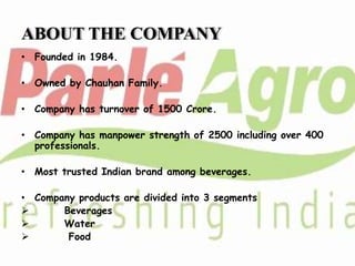 A case study on Parle Agro | PPTX