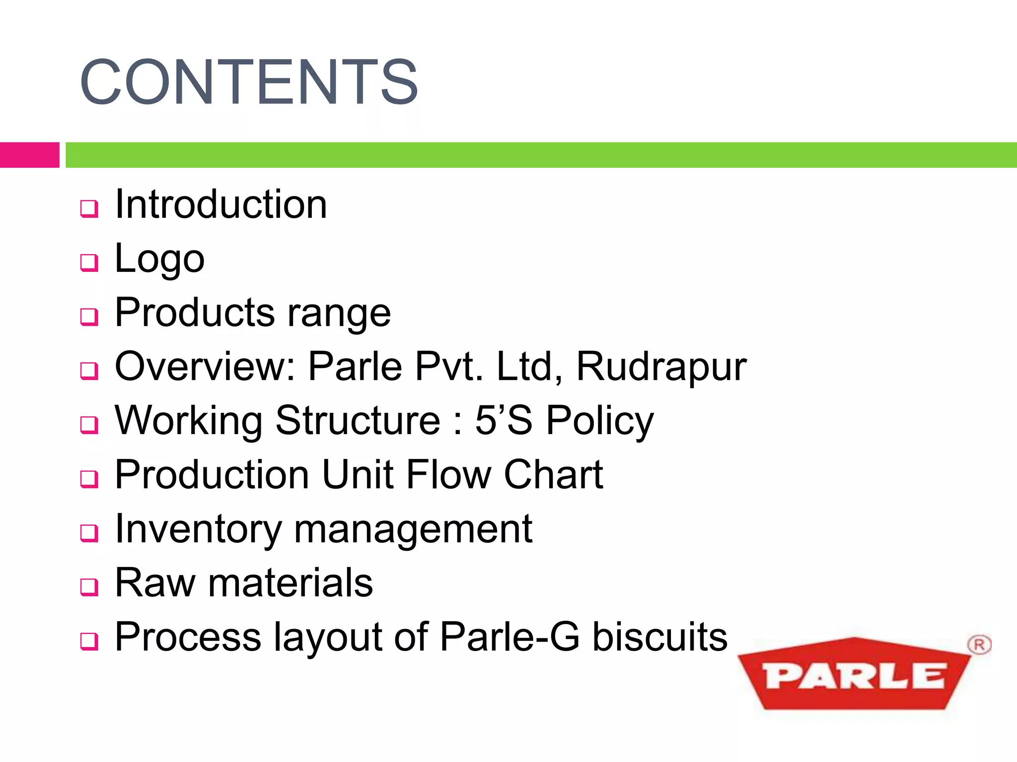 Industrial Training at Parle Biscuits | PPTX