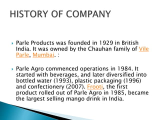 Parle agro 2016 | PPTX