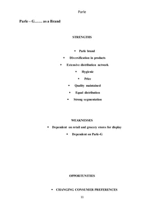 Parle company history of product | DOCX
