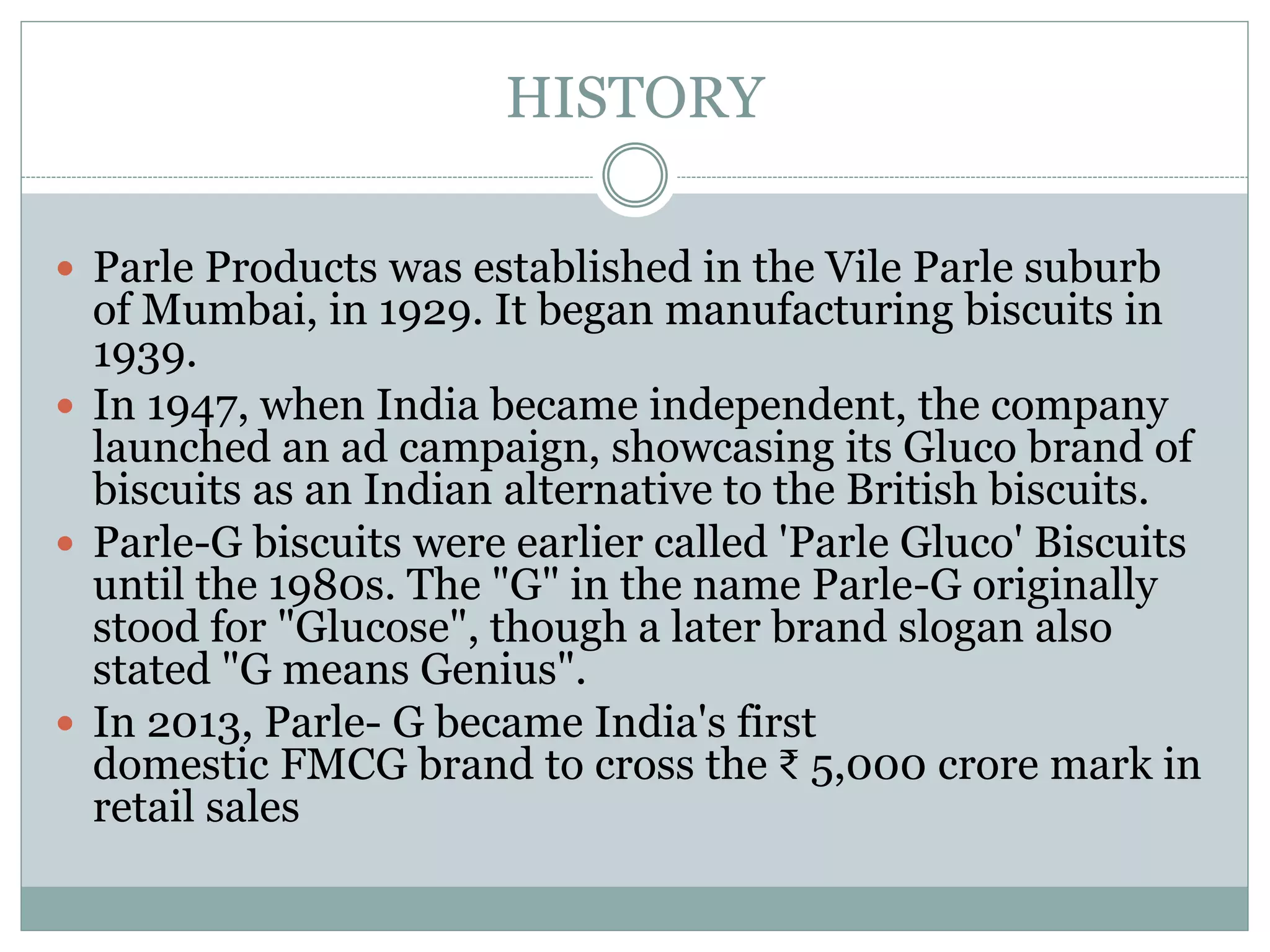 Parle g company | PPTX