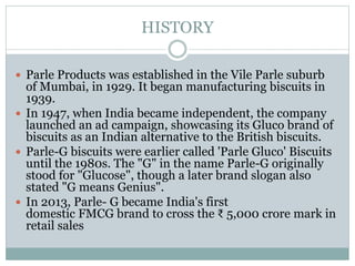 Parle g company | PPTX