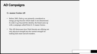 Ad Campaign and Marketing Strategy - PARLE G | PPTX
