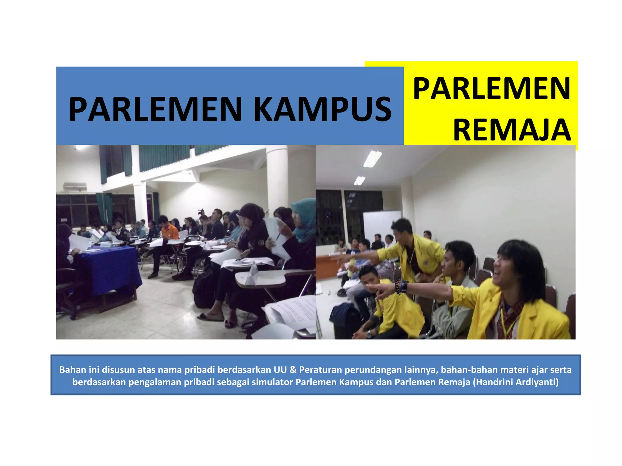 Mengenal DPR Untuk Parlemen remaja | PPT